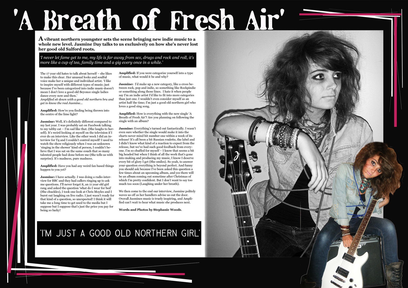 1066185672: Media Project - Music Magazine. Front cover, contents page ...