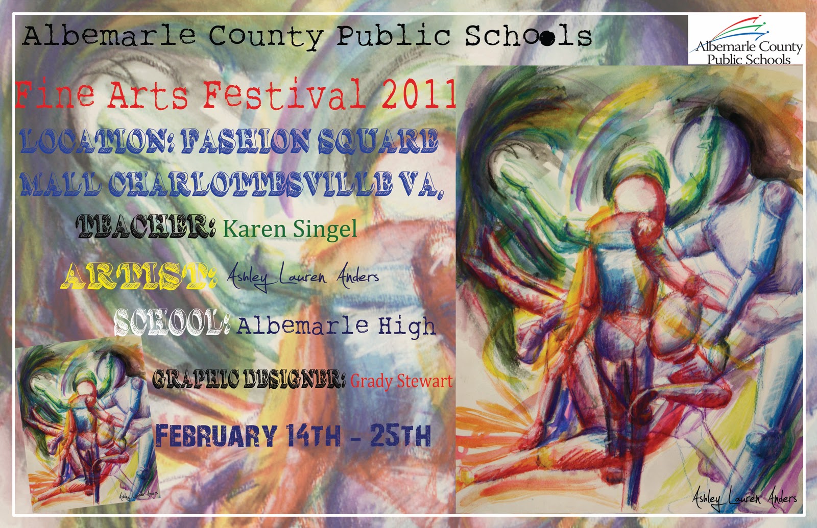 digital imaging: Fine Arts Festival Poster