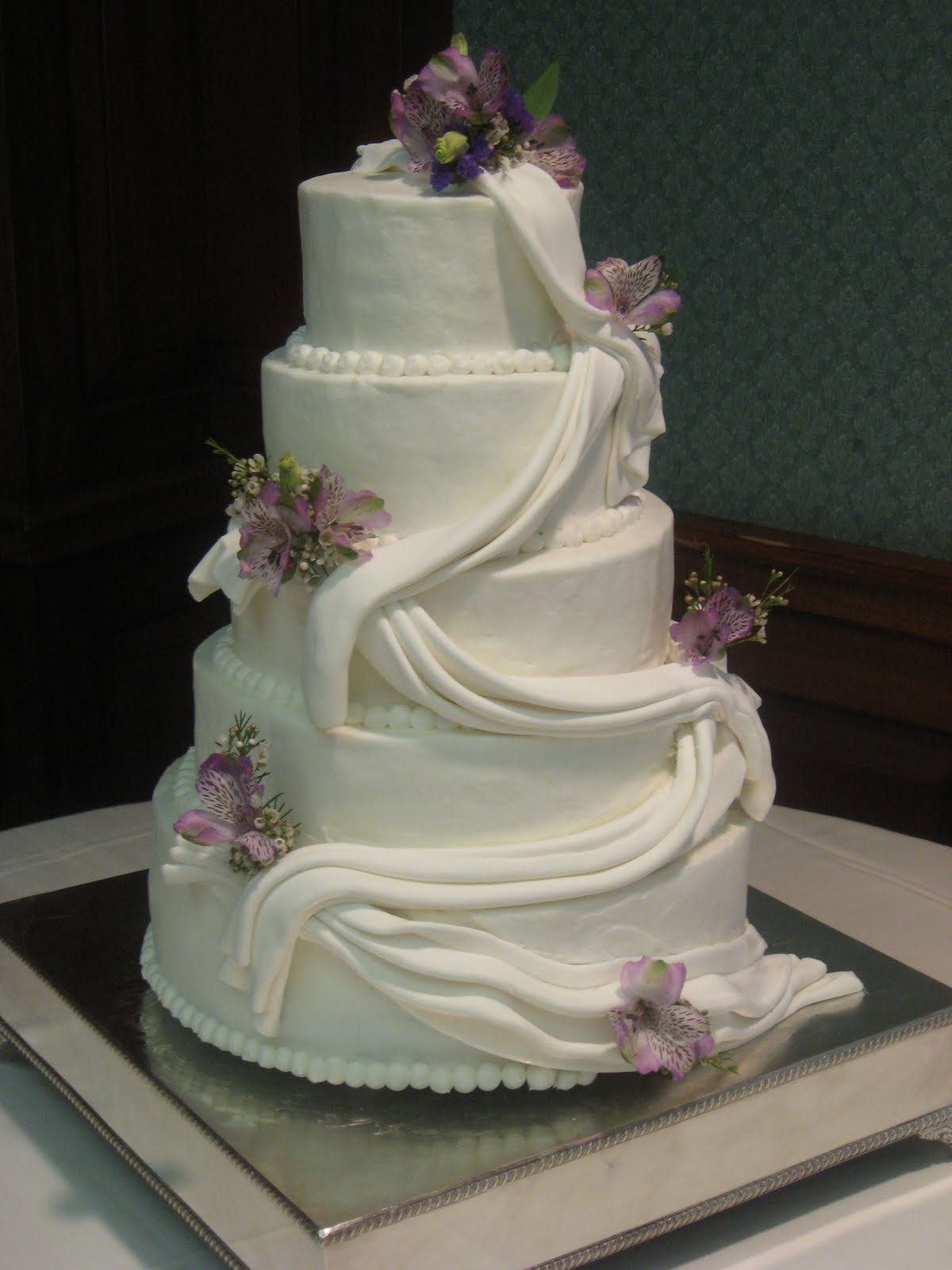 Delectable Sweets by the Smiths: Draped Wedding Cake