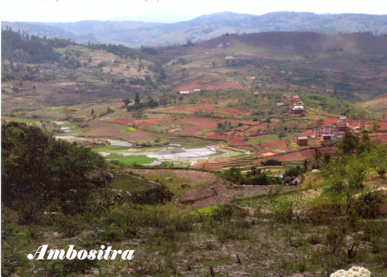 KUALA SKYLAB: MADAGASCAR POSTCARD. AMBOSITRA. SENT BY RENEE.