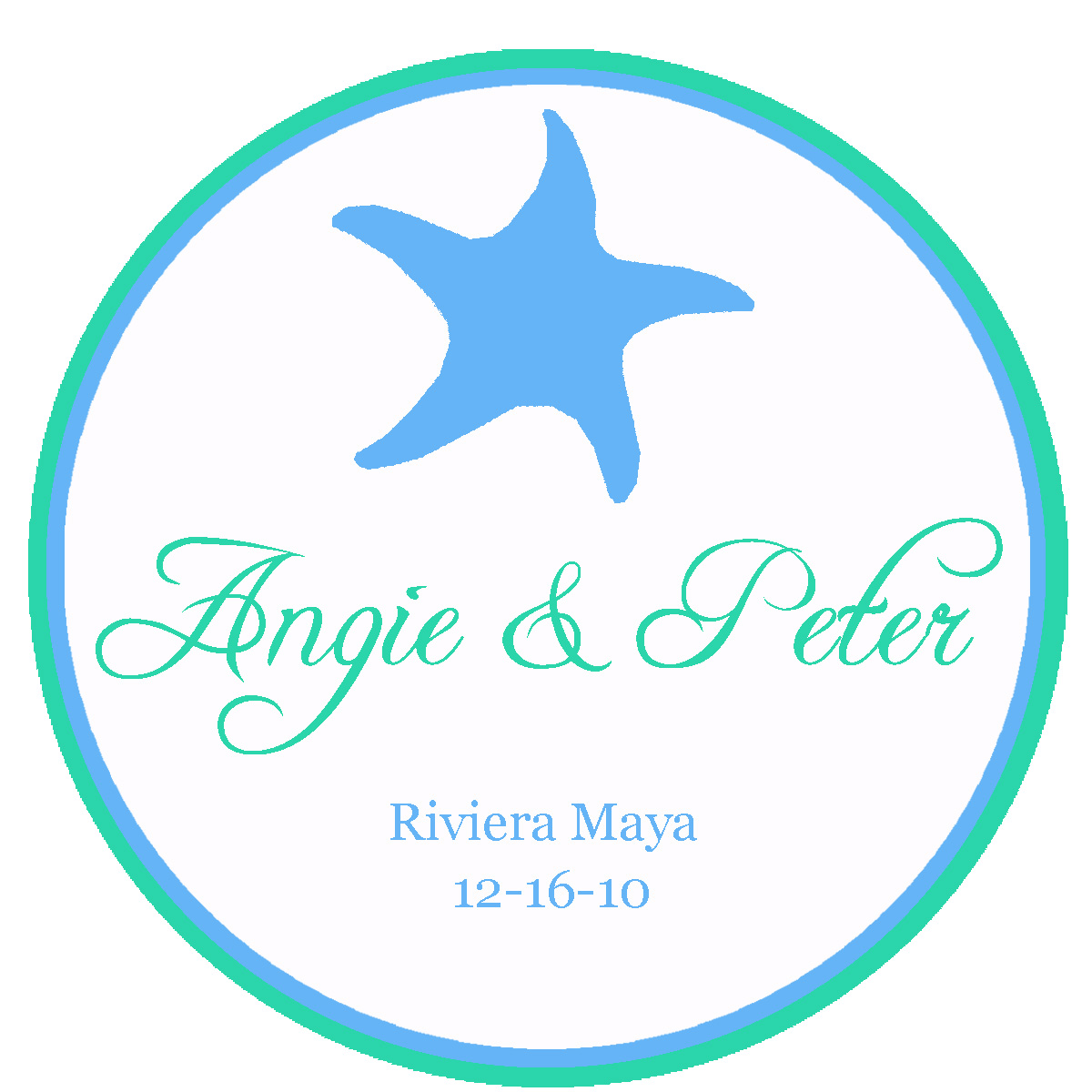 Digital Bunny's Designs: Angie's Riviera Maya wedding monogram