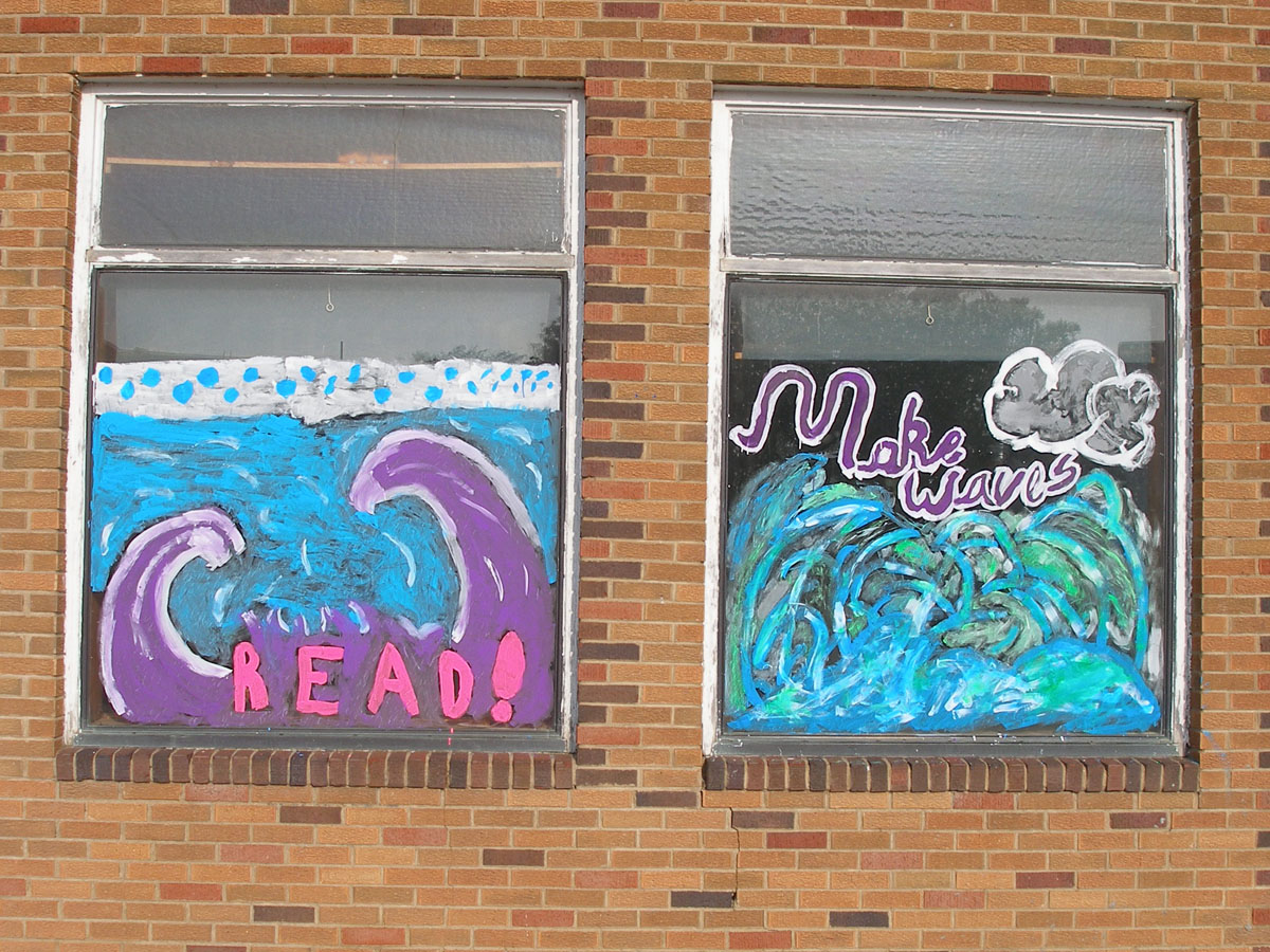 Selden Public Library: Window Painting Pics