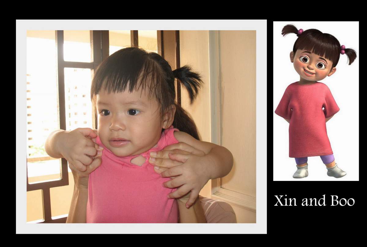SengkangBabies: Wen Xin, from Monster inc (boo)