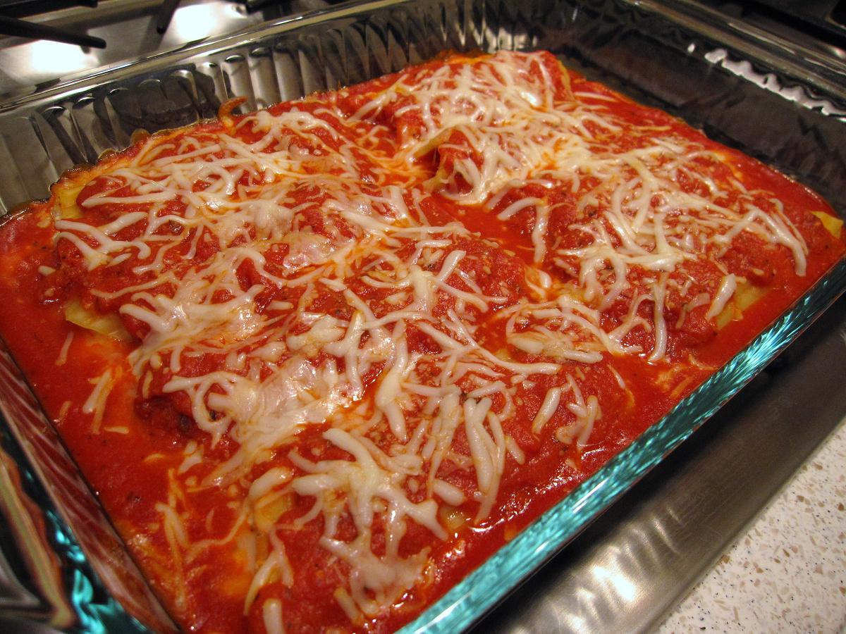 ♥ Love Deliciousness ♥: Three Cheese Manicotti