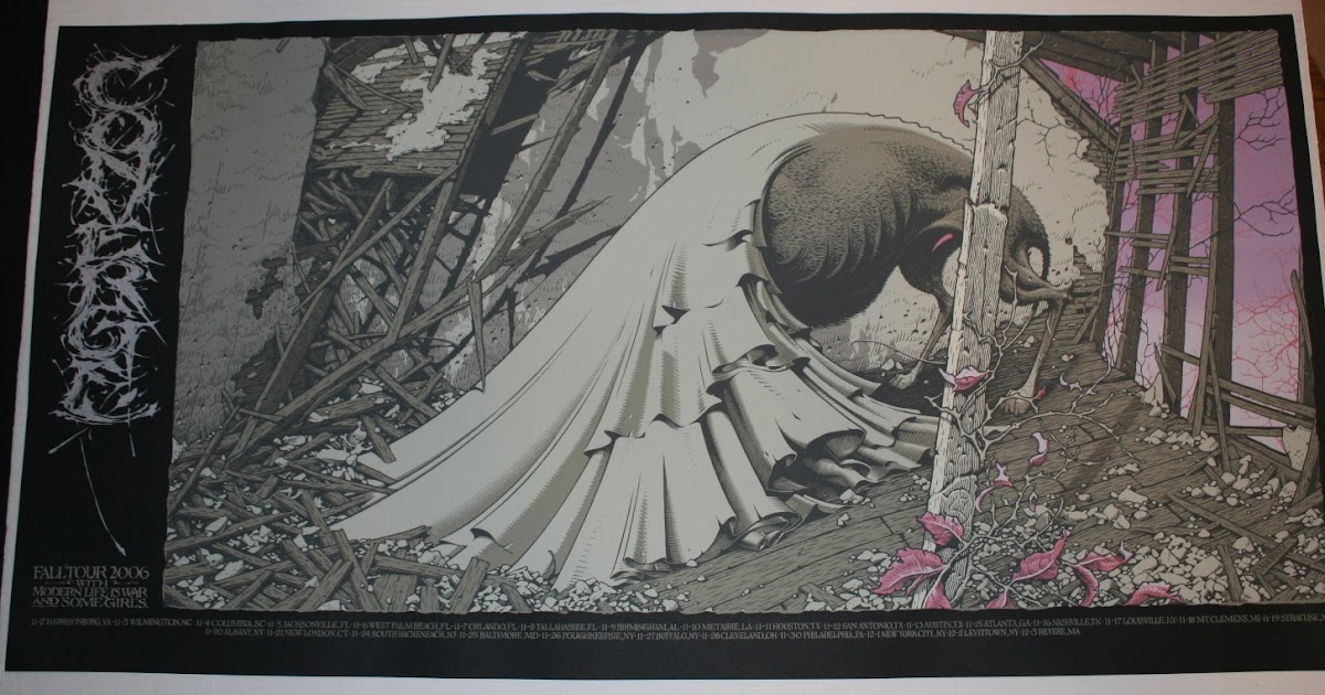 INSIDE THE ROCK POSTER FRAME STORE: CONVERGE 2006 FALL CONCERT TOUR ...