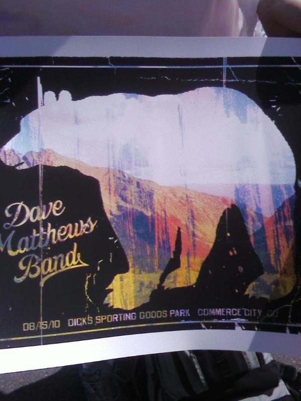 INSIDE THE ROCK POSTER FRAME BLOG: Tonights Dave Matthews Band Poster ...