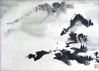 Art & Culture: 104: Splashed Ink Landscape, Sesshin