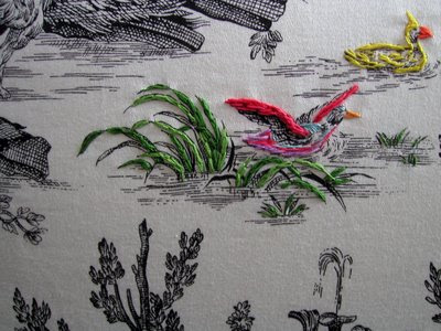 laissezfaire: Toile Embroidery
