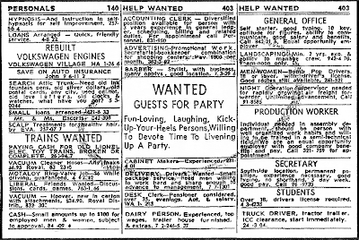 Tenner blog: help wanted ads