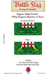 New 25mm English Civil War Wargame Flags: Sergeant Major General ...