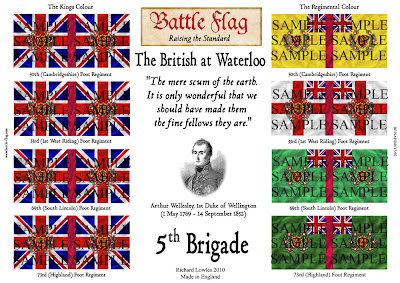 New: The British at Waterloo; Napoleonic Wargame Flags from Battle Flag ...
