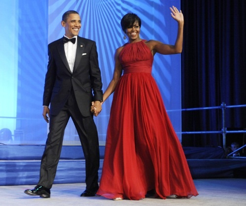 The House of Fabulous: Michelle Obama's Stunning Scarlet Dress