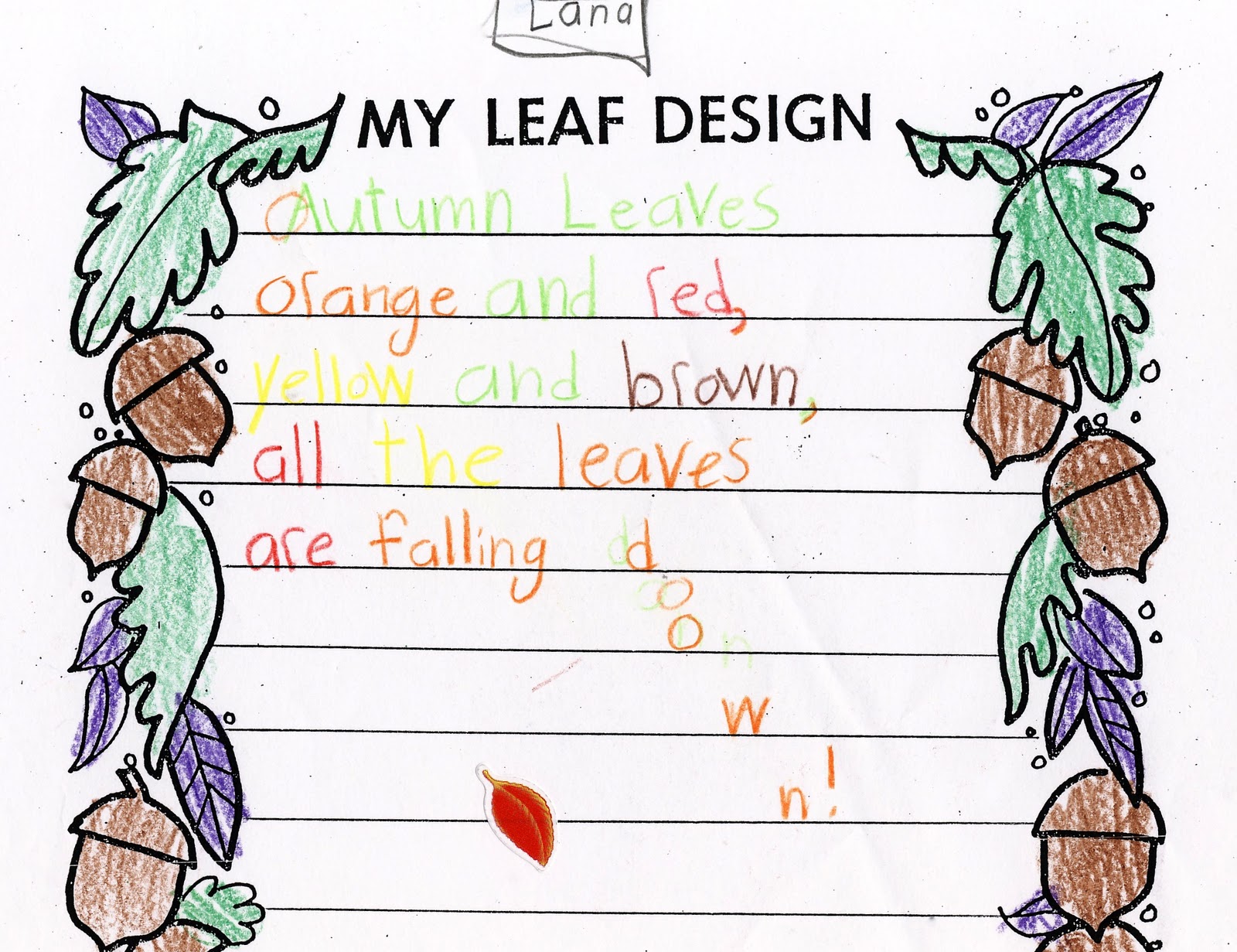 13 autumn poetry short