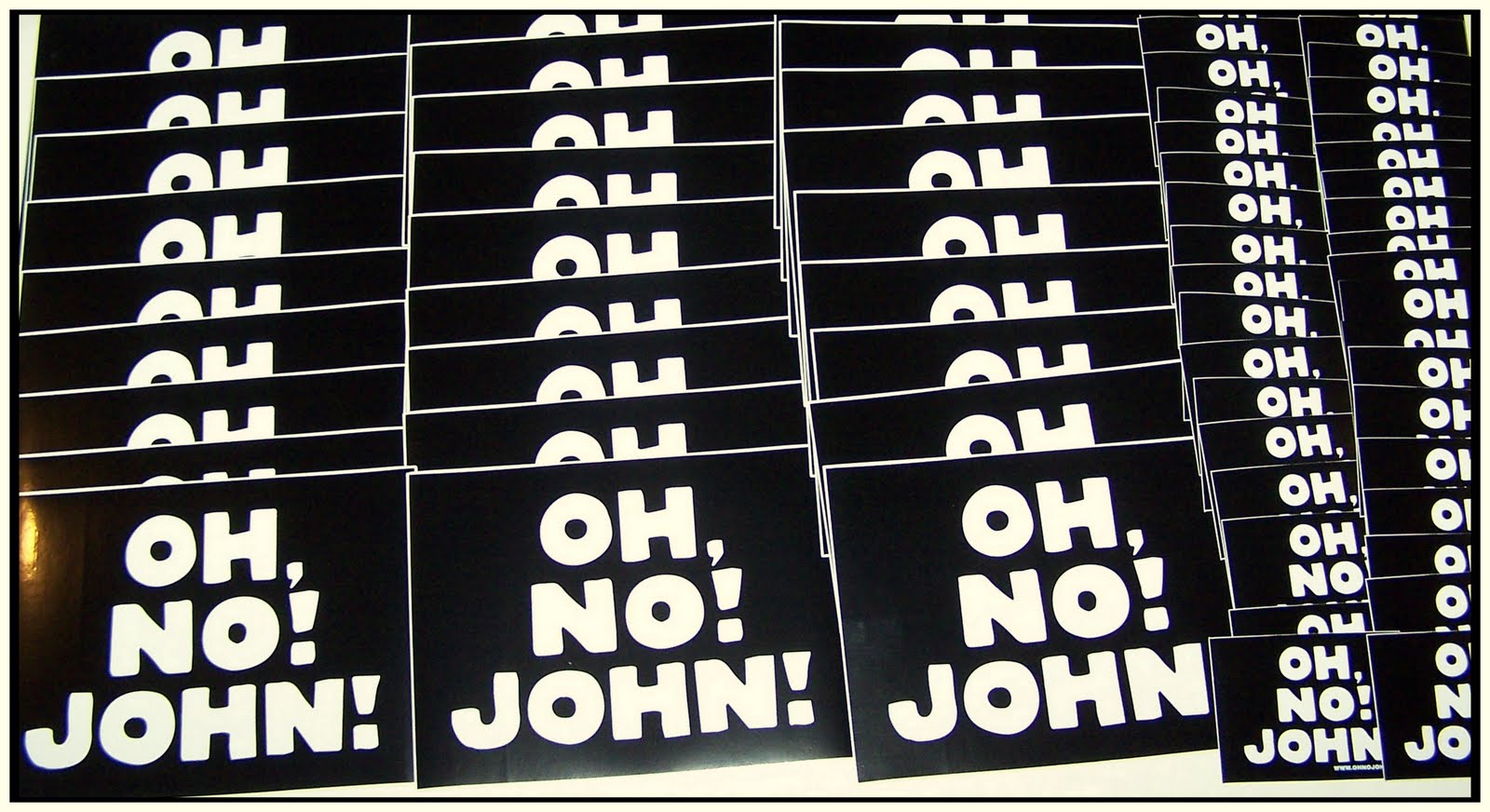 15,000 AND UP STICKER COMBO SHOW.: Sticker Submission From: Oh, No! John!