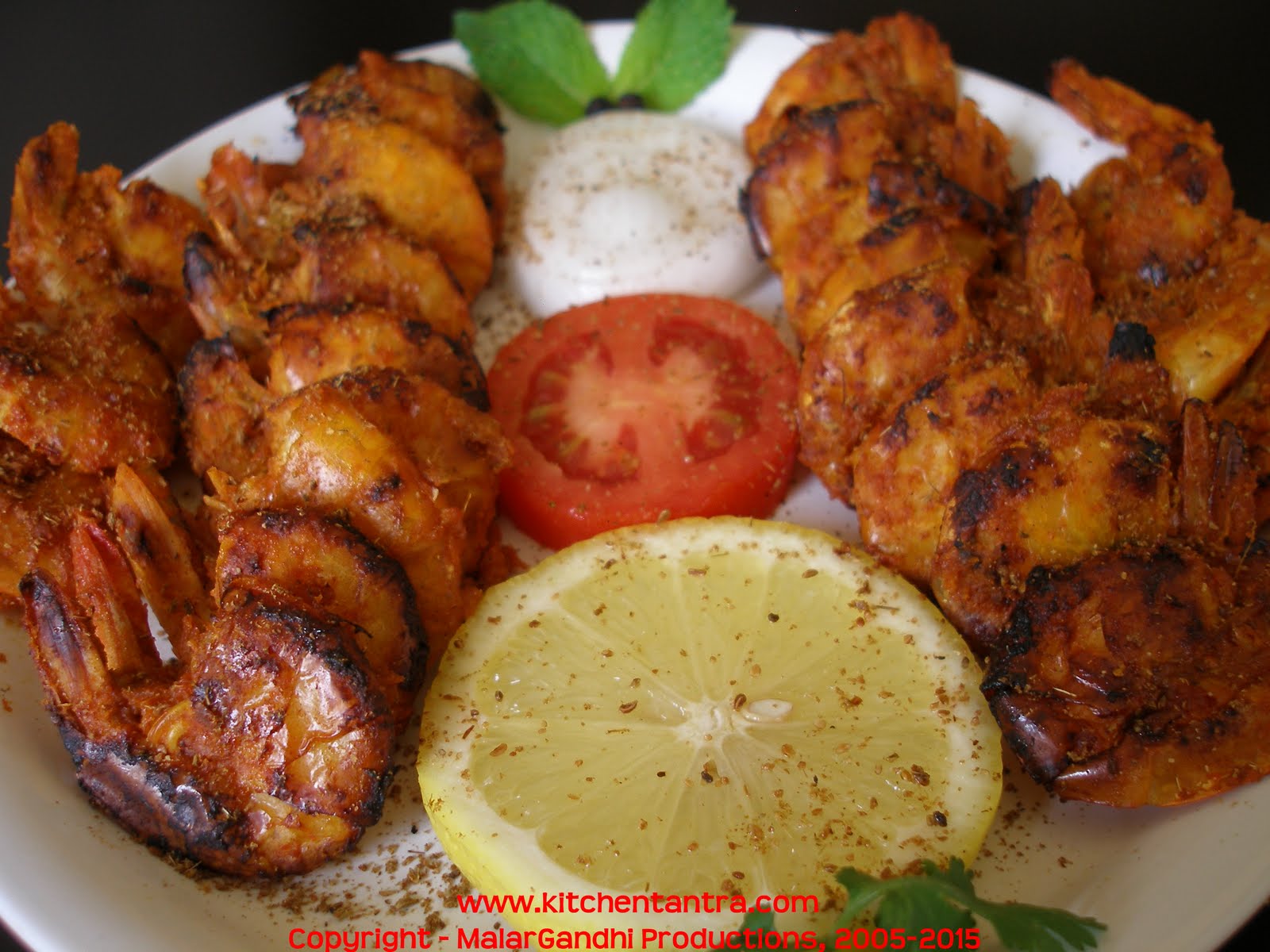 Shrimps Tandoori / Tandoori Prawns – With Vegetarian Version ...