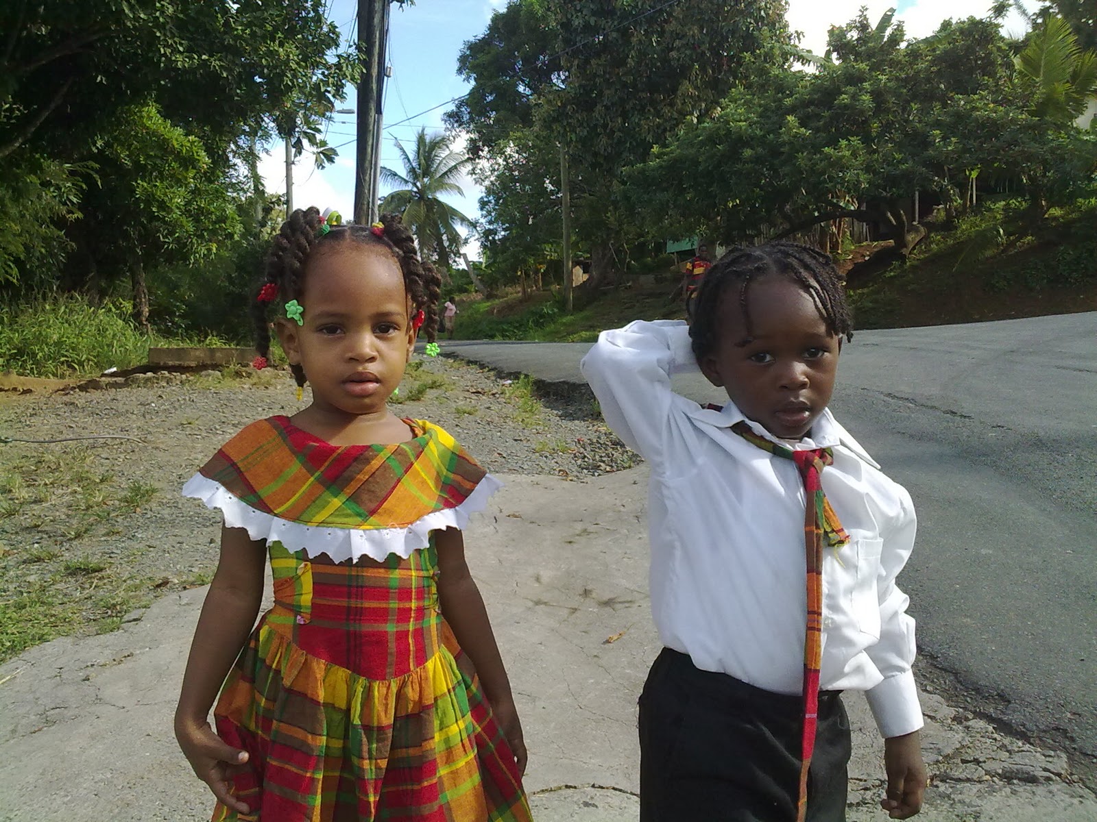 Experience Saint Lucia: kids getting ready