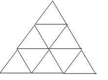 Triangles: Number of triangles inside a triangle