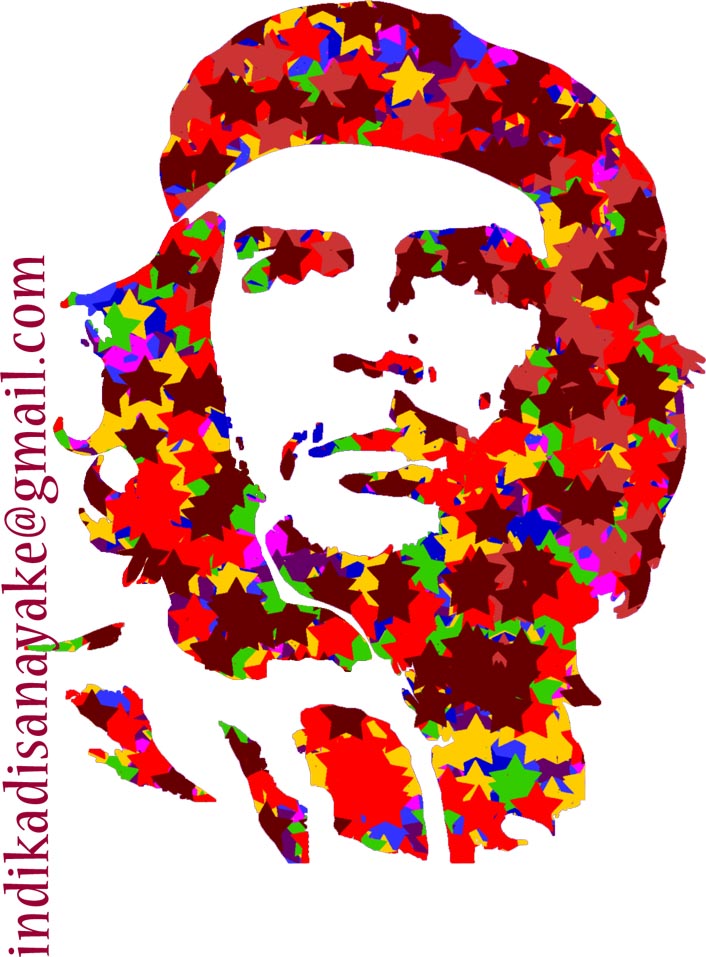 sri lanka art and graphic design: che guevara stencil