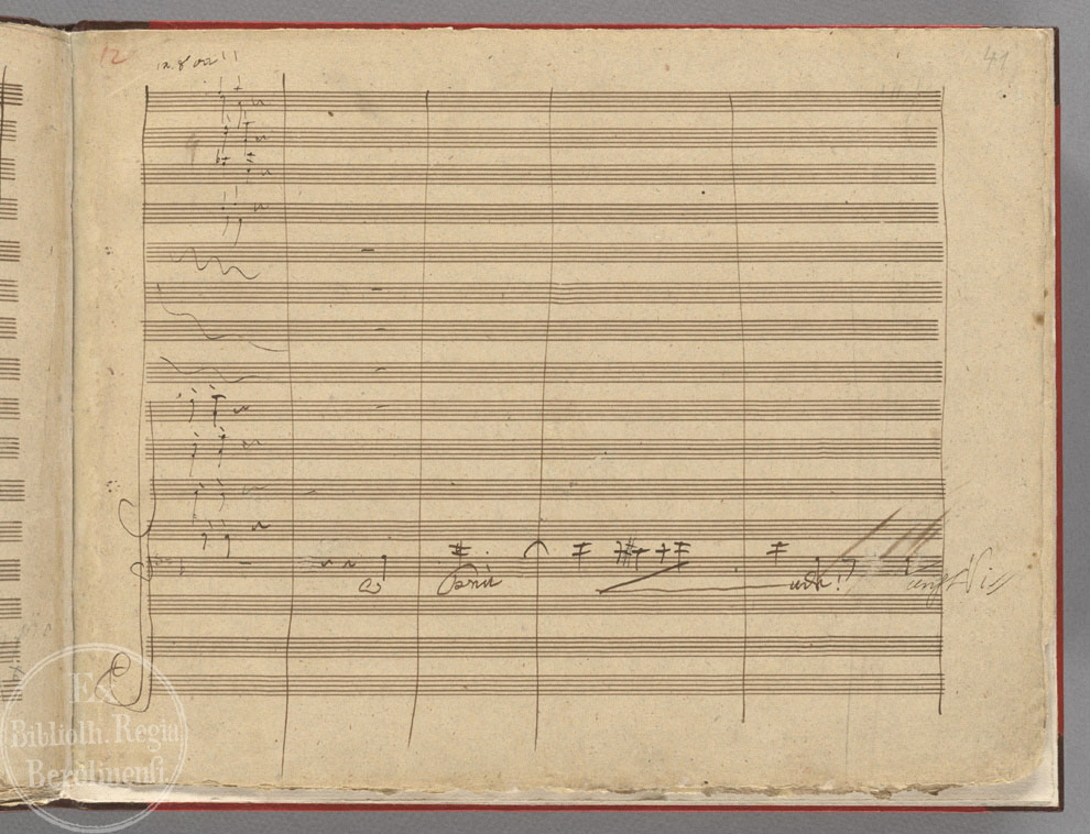 The Daily Beethoven: 8/16 The 9th Symphony Autograph Manuscript