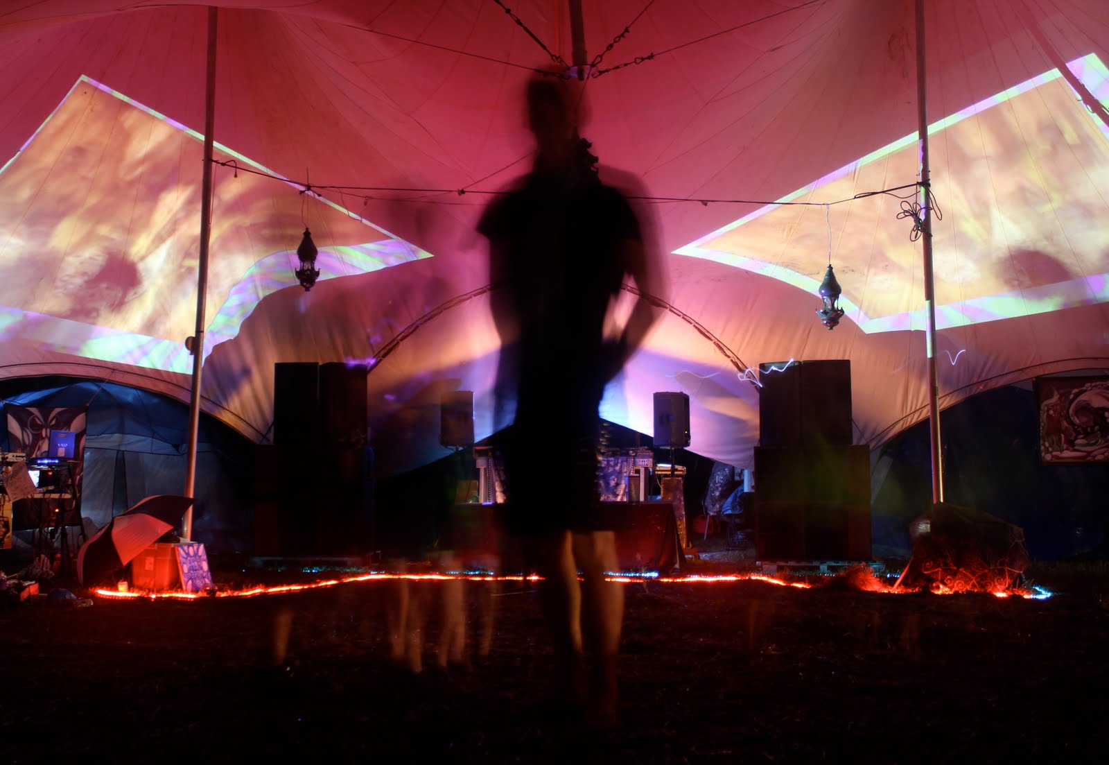 Here's a long exposure pic of my friend tripping on LSD at a music ...