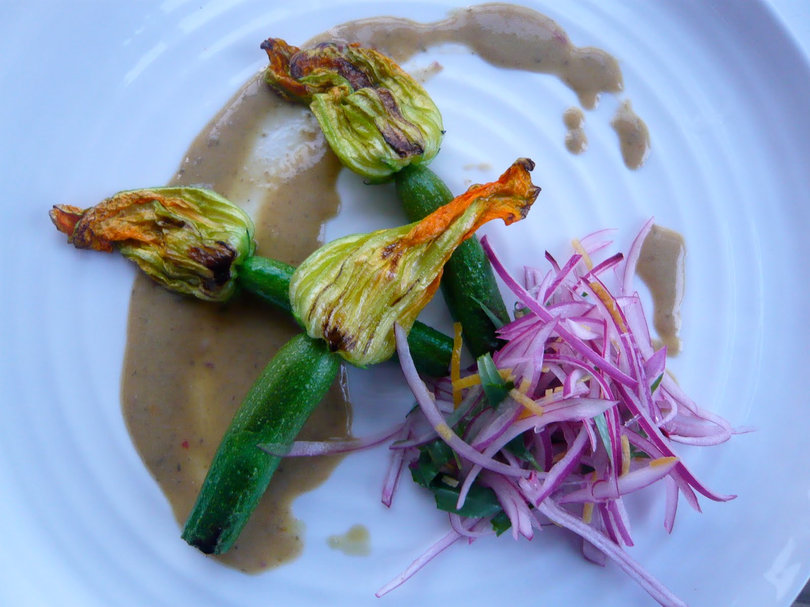The Urban Foodie: Courgette Flowers with Smoked Anchovy Vinaigrette ...
