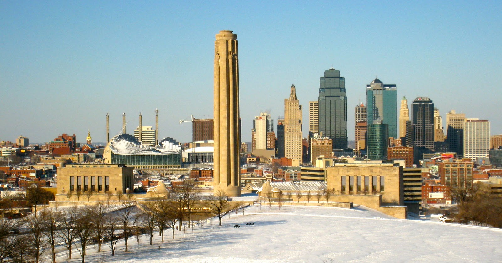 Kansas City Daily Photo: Liberty Memorial after snowfall