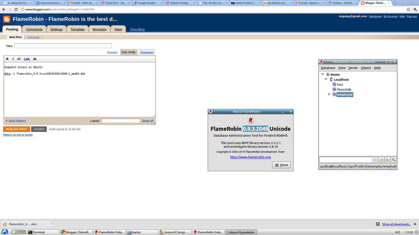 FlameRobin: Installation guide for Flamerobin 0.9.3 - r2048 Snapshot ...