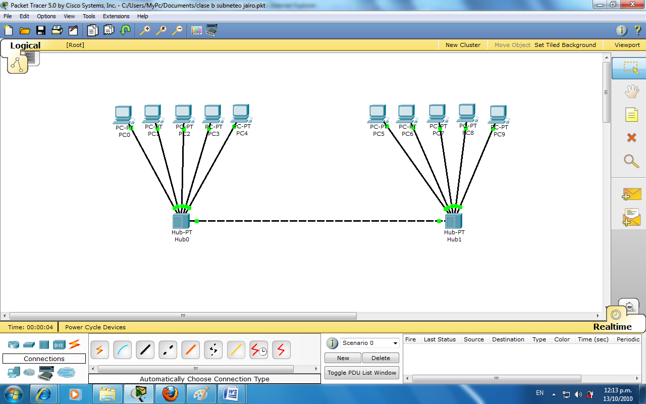 REDES DE COMPUTADORES: SUBNETEO CLASE B DE UNA RED DE 10 PCS CON DOS ...