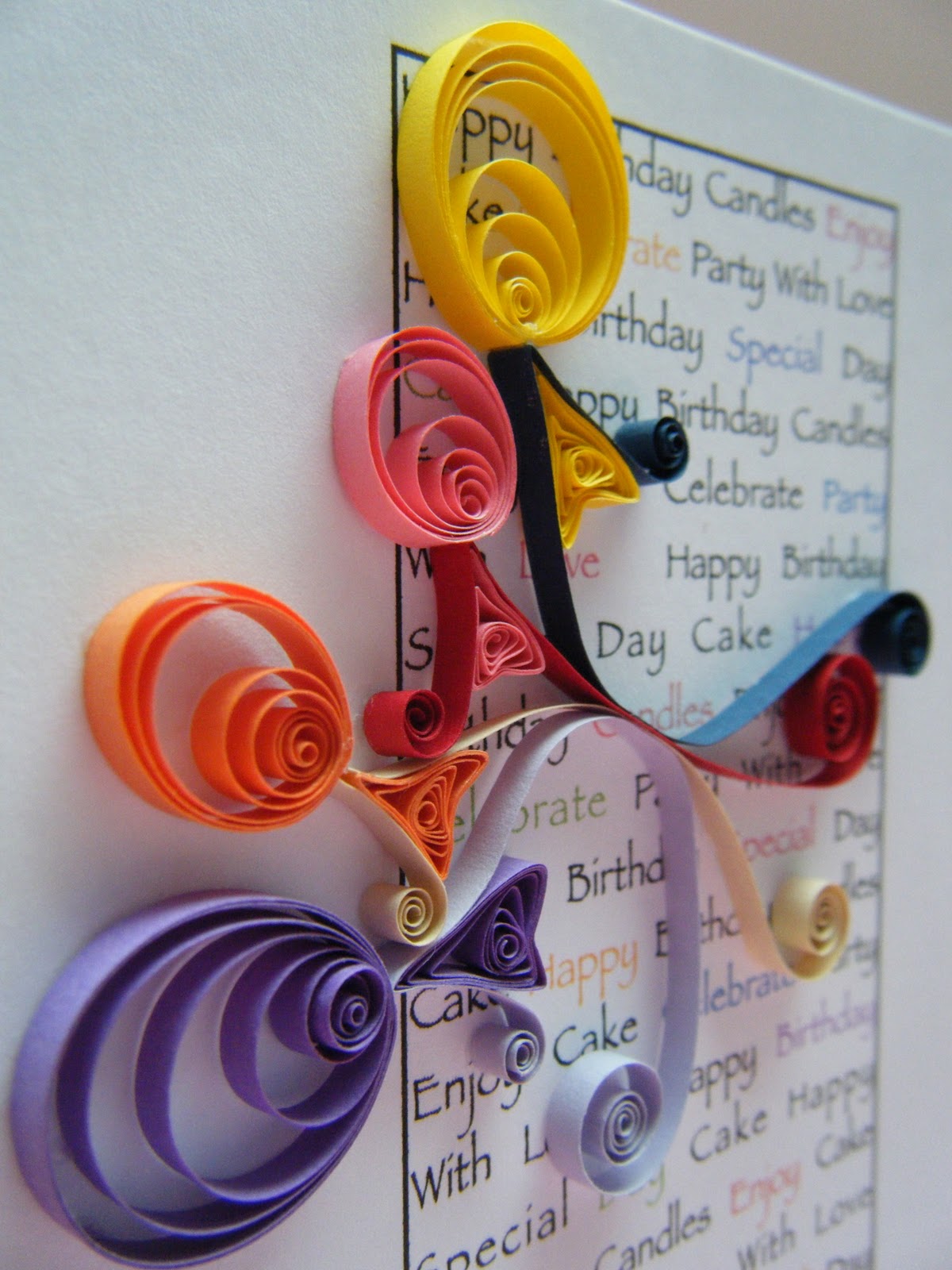 Quilliance: Quilled birthday balloons