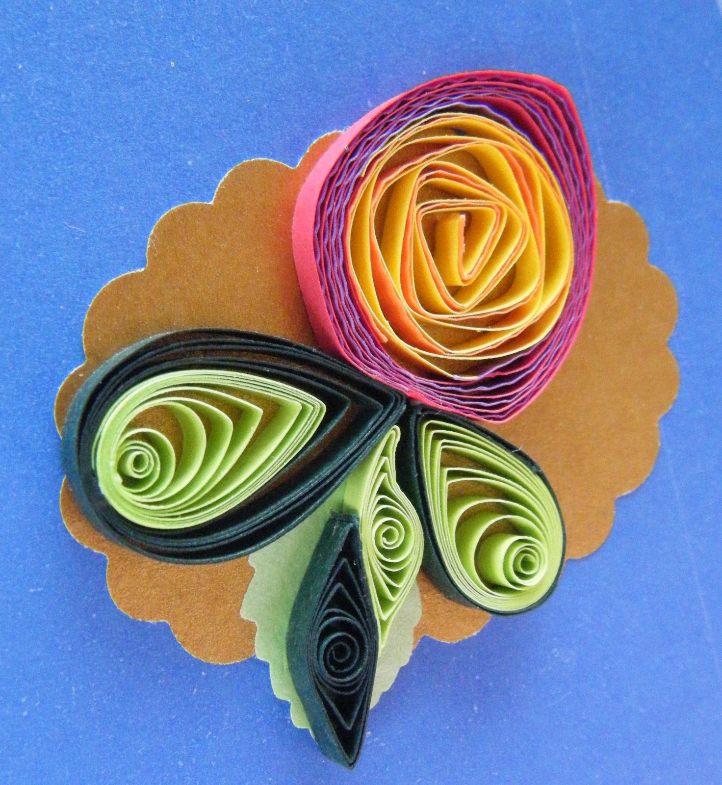 Quilliance: Fine-tuning my new quilled flower