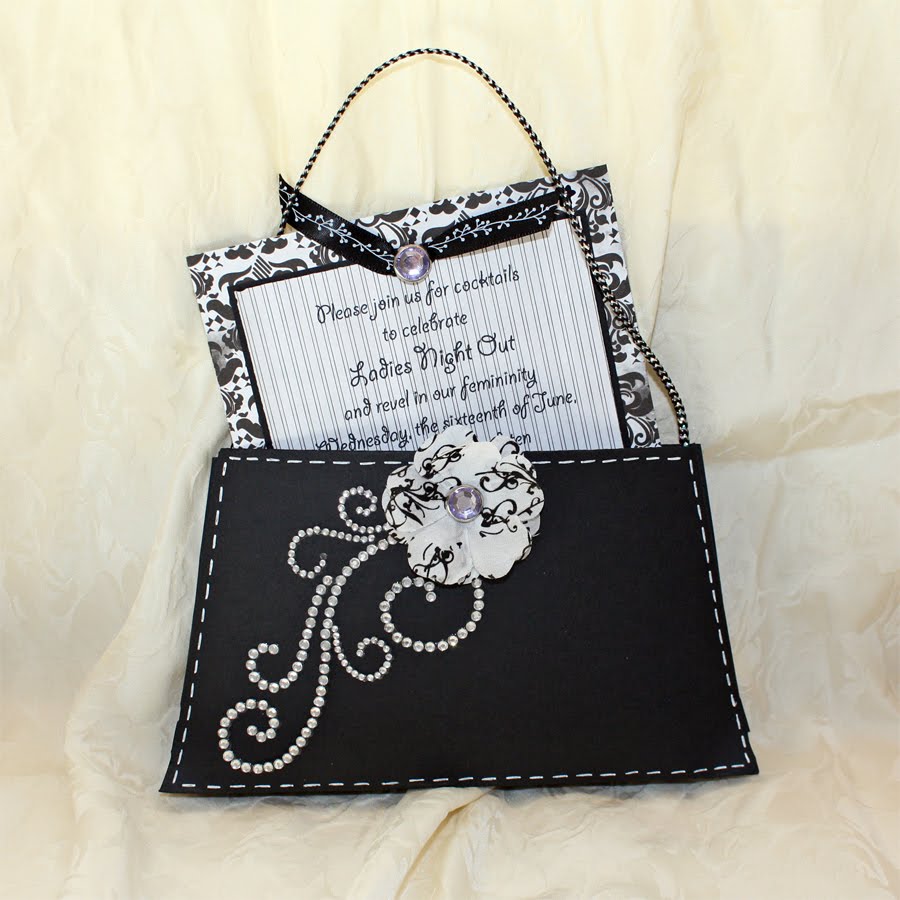 Liz Qualman Designs: Imaginisce Purse Invitation Tutorial