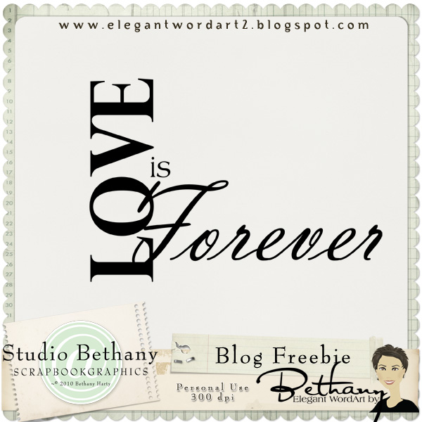 Elegant WordArt 2: Love is Forever