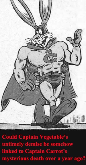 A Man Finally Eats his Veggies: A Meatless Year: R.I.P. Captain Vegetable