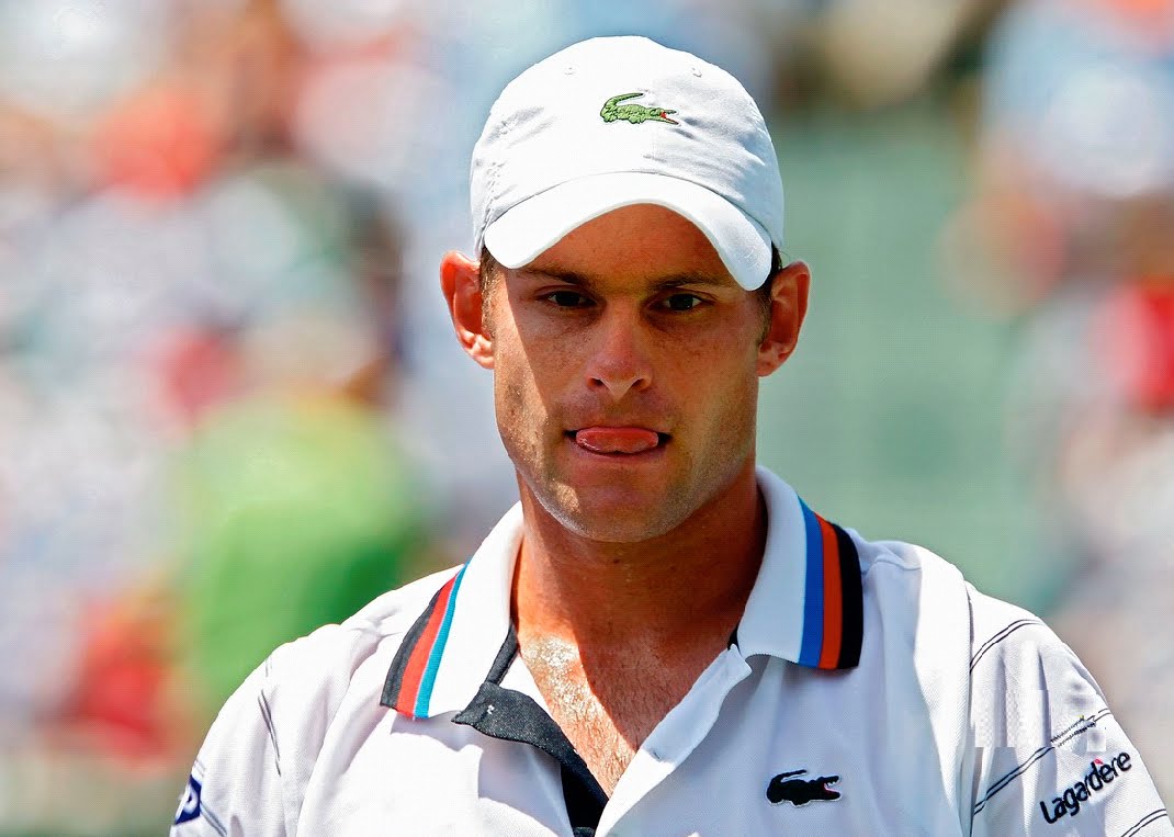 my new plaid pants: Andy Roddick Three Times