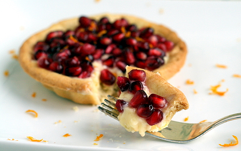 Orange Pomegranate Crostata November DB Challenge - Sprinkled with Flour