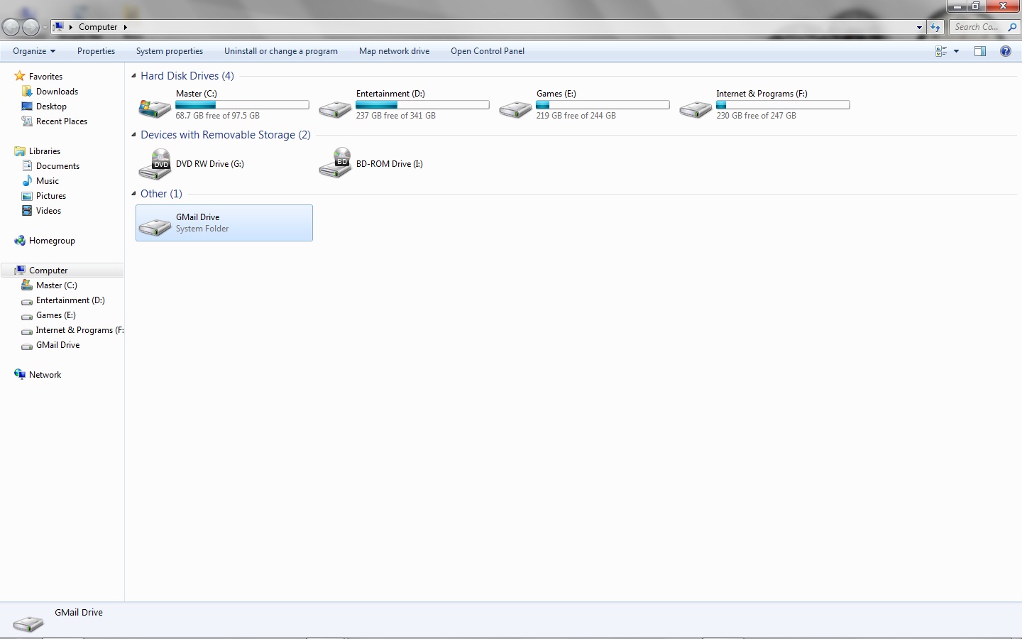 TechnoManiacz: Virtual drive in your computer from Gmail!