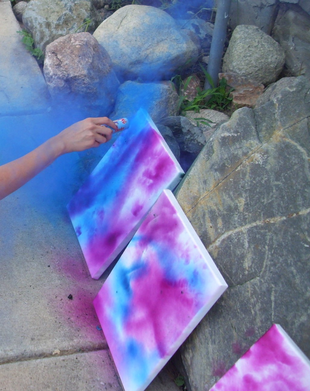 The Honor Roll: DIY: Smoke Bomb Artwork
