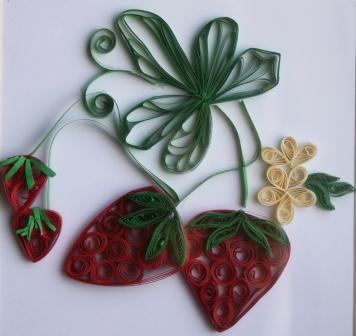 Quilled Strawberries