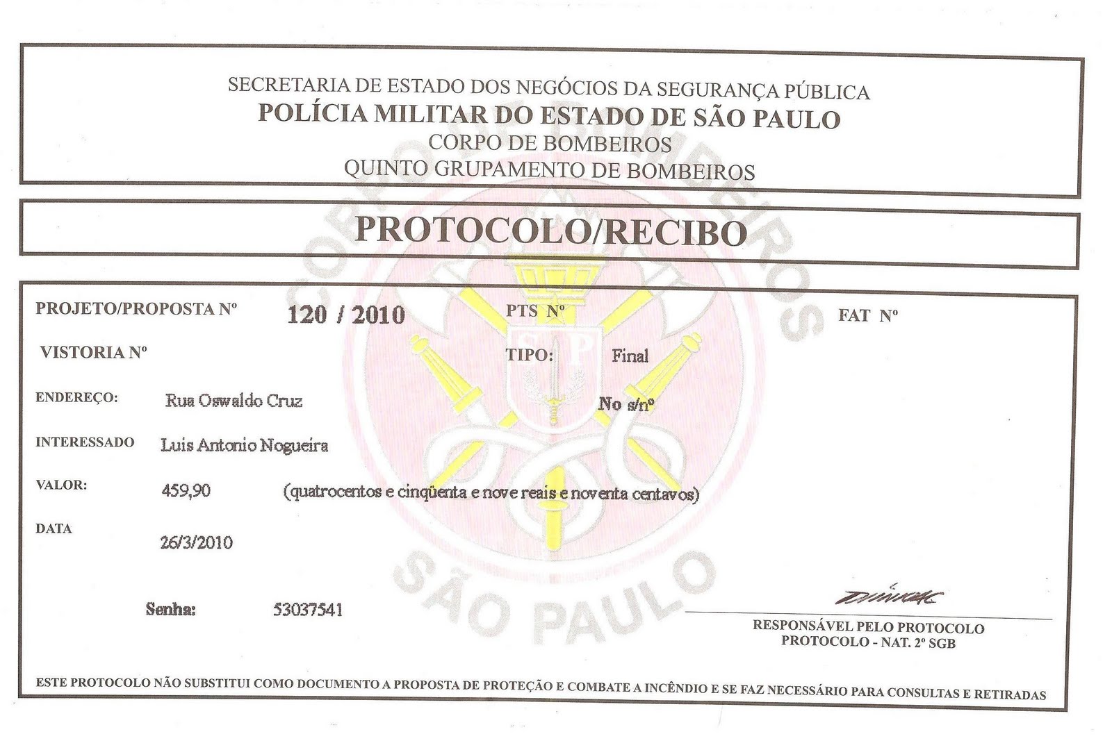 Modelo De Protocolo De Entrega