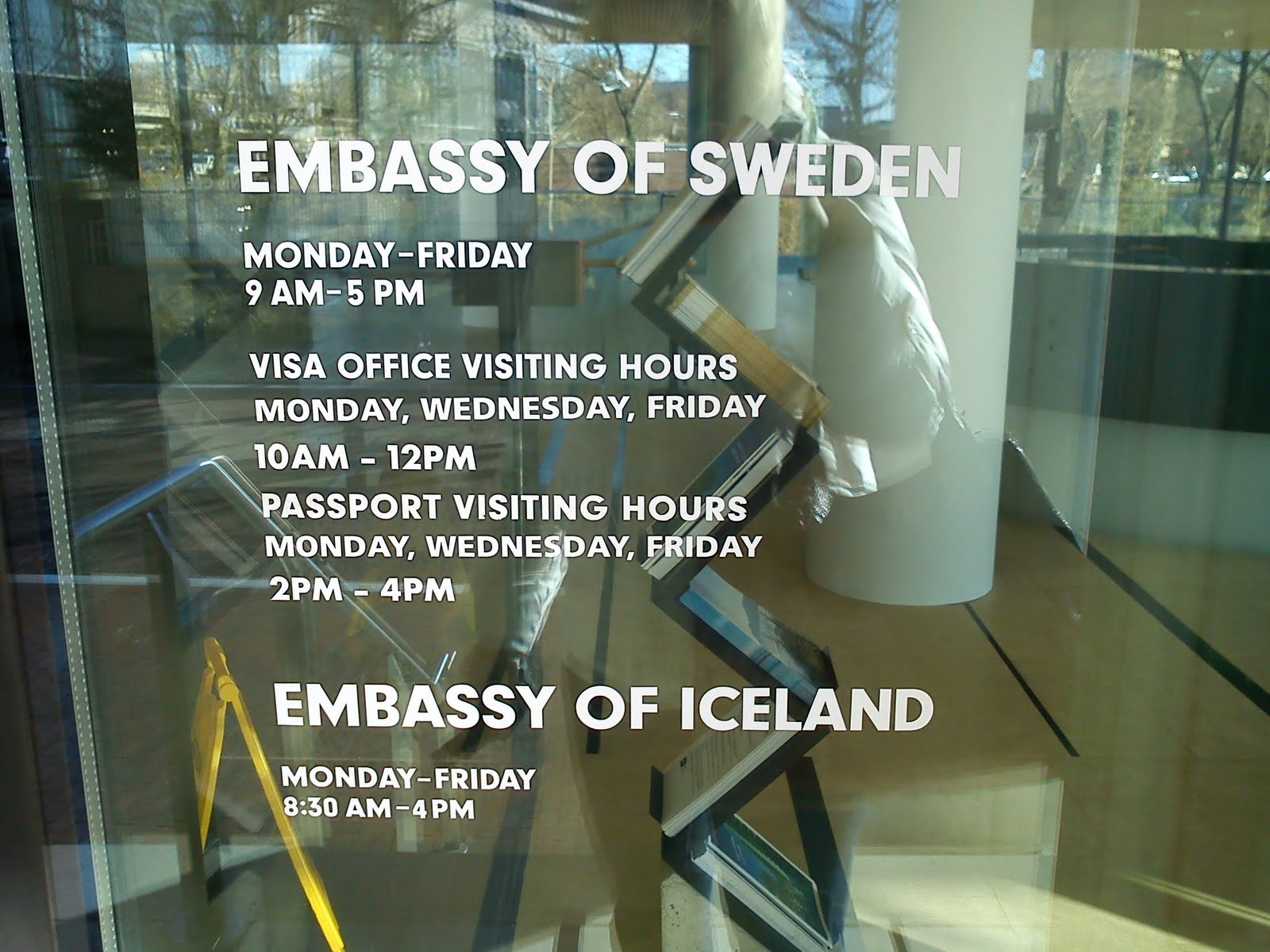 Stellas Mobile Blog: Svenska ambassaden i Washington