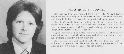 Sydney University Medical Graduates 1978 Year Book.: Allan Glanville