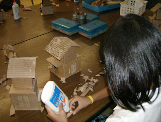 Zilker Elementary Art Class: Fourth Grade House Sculptures