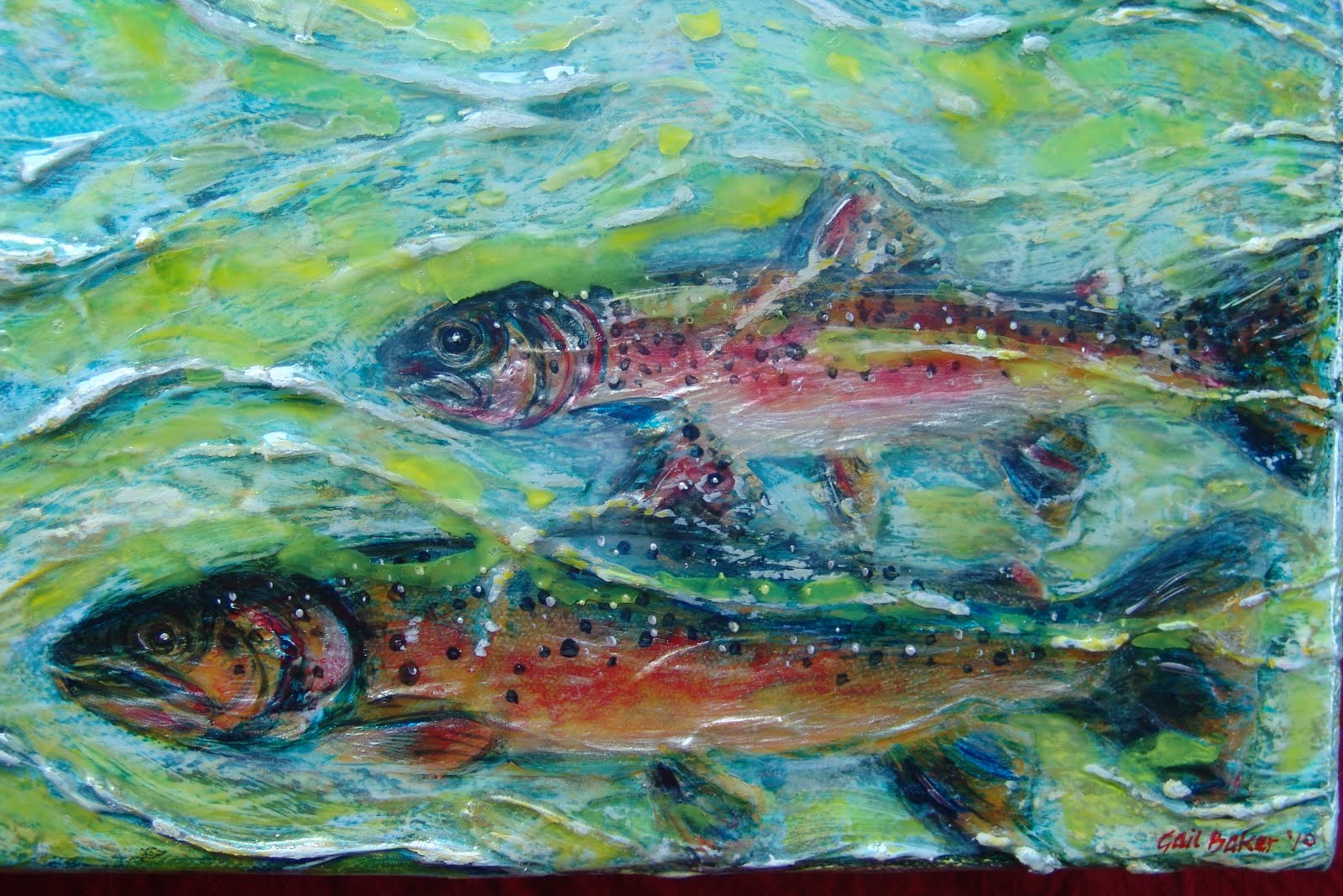 Gail Baker Art: Trout paintings