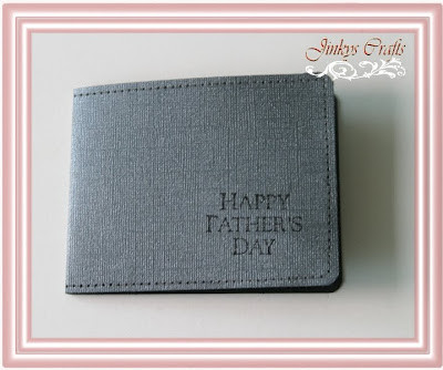 Jinky's Crafts & Designs: Father's Day Wallet ( Mens Wallet)