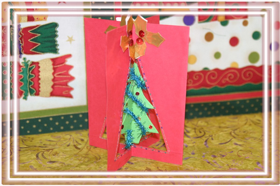 Jinky's Crafts & Designs: Dangling Christmas Tree Card Template
