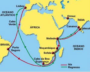 Pedro Álvares Cabral: Rota de Pedro Álvares Cabral