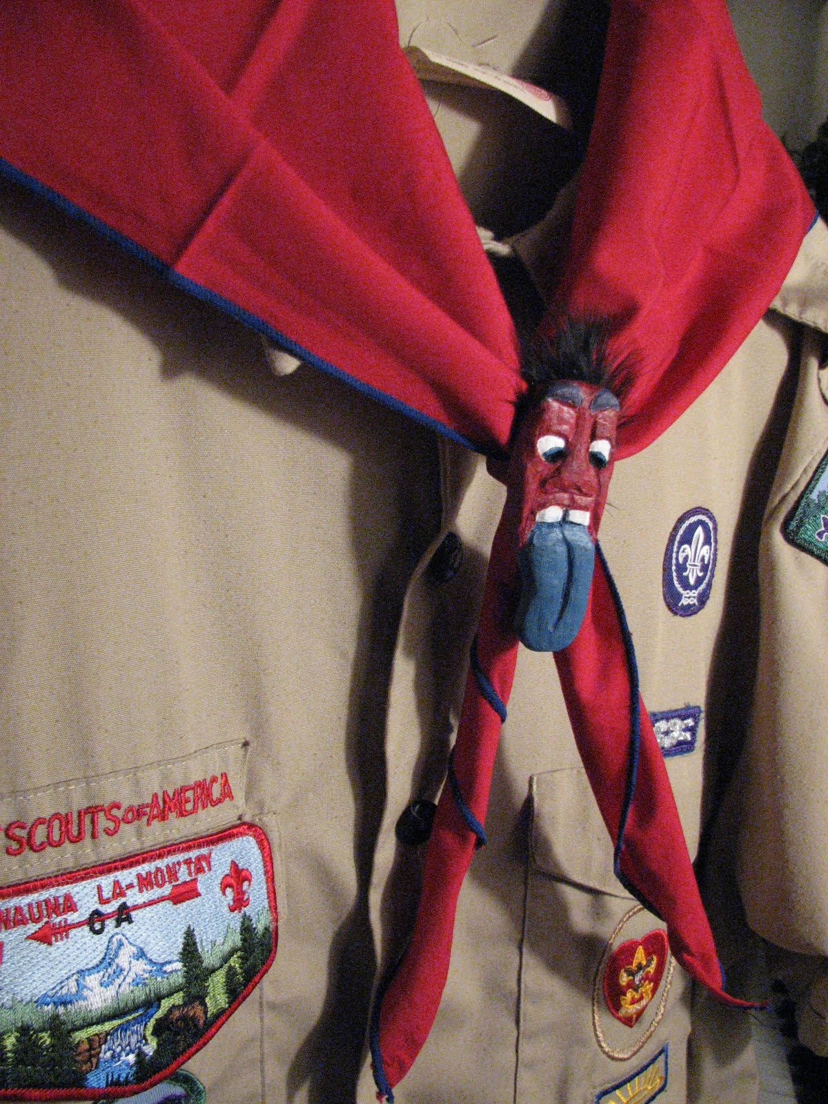 Going's on at the Glenn's: Scout Neckerchief Slide