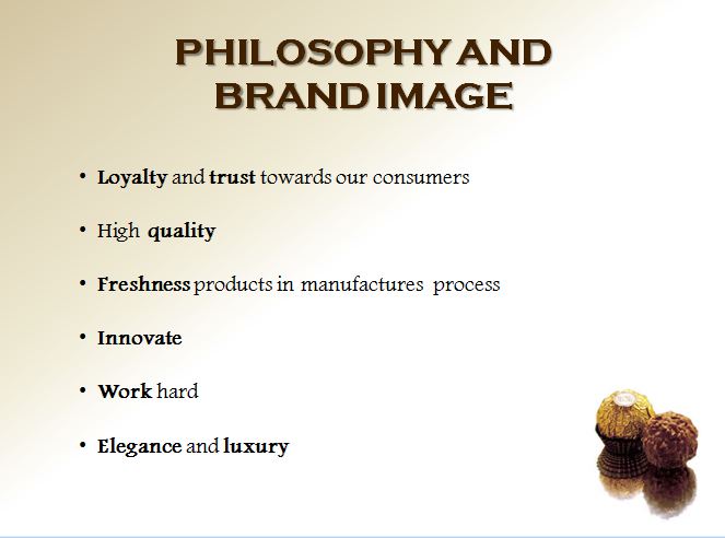 My English Portfolio: PRESENTATION OF BRAND: FERRERO ROCHER