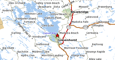 From Chutney to Maple syrup....our move to Canada.: Map of Gravenhurst ...