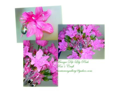 Rai's Craft: Bunga Dip Lily Pink &Yellow